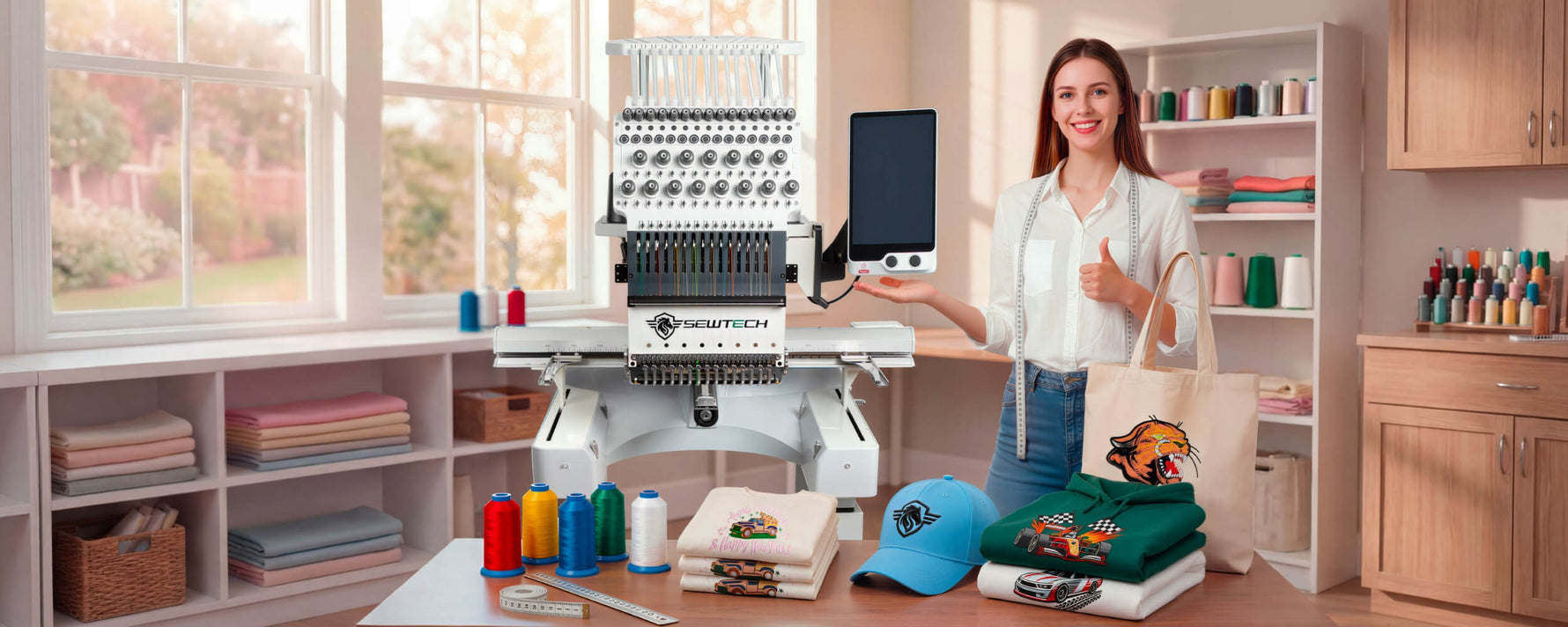 SEWTECH Embroidery Machines and Magnetic Hoops, Power Your Creativity!